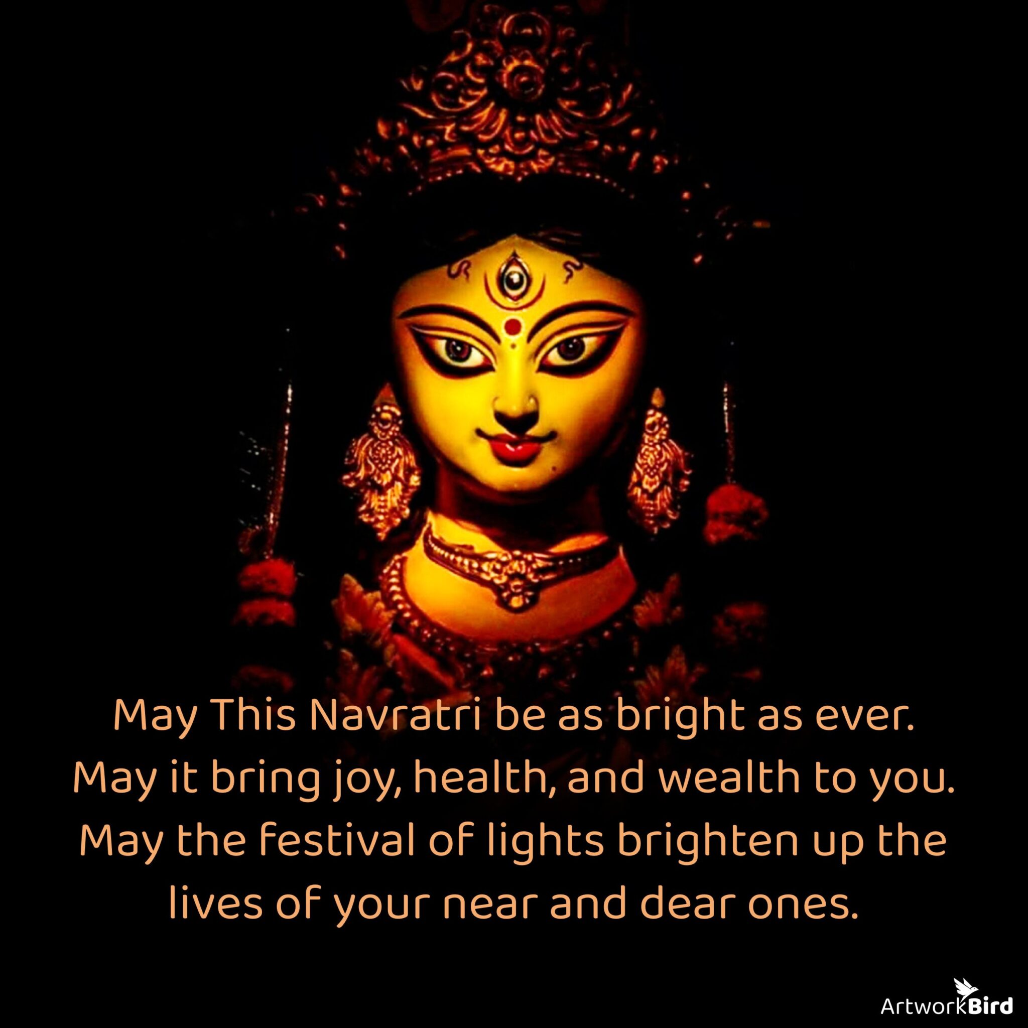 Navratri Greetings - English | Artworkbird